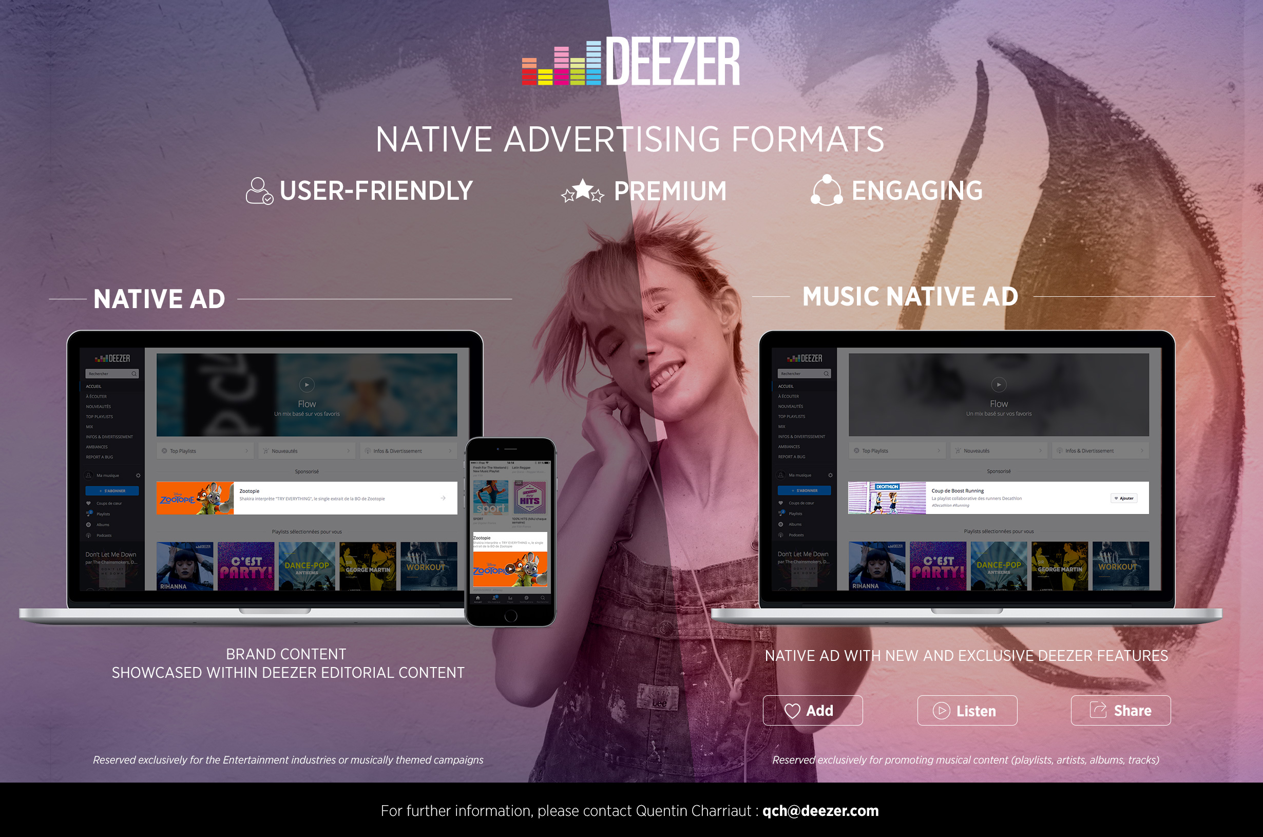 Deezer moves to a new beat and launches two Native Ad Formats - Deezer ...
